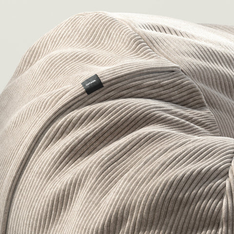 vetsak | Zitzak Large - cord velour - platinum – vetsak®