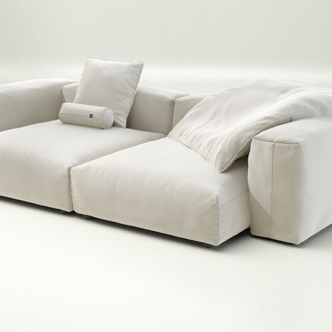 vetsak | Sofa Set 02 XLarge - Suave - Pearl | Modular Sofa | 3.5 Seate ...